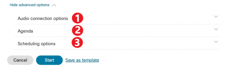 Webex: Meeting Settings – Technology Resources