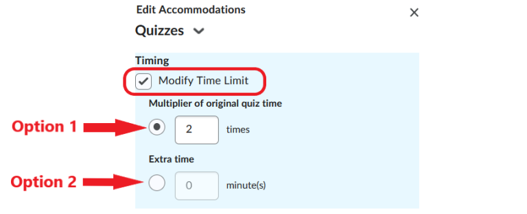 Quizzes: Granting an Accomodation – Technology Resources