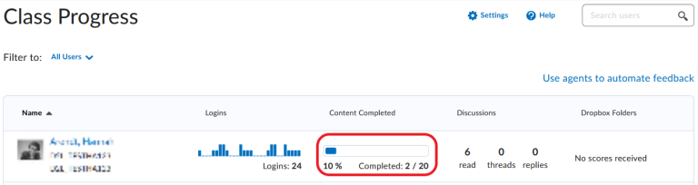 Class Progress Tool – Technology Resources